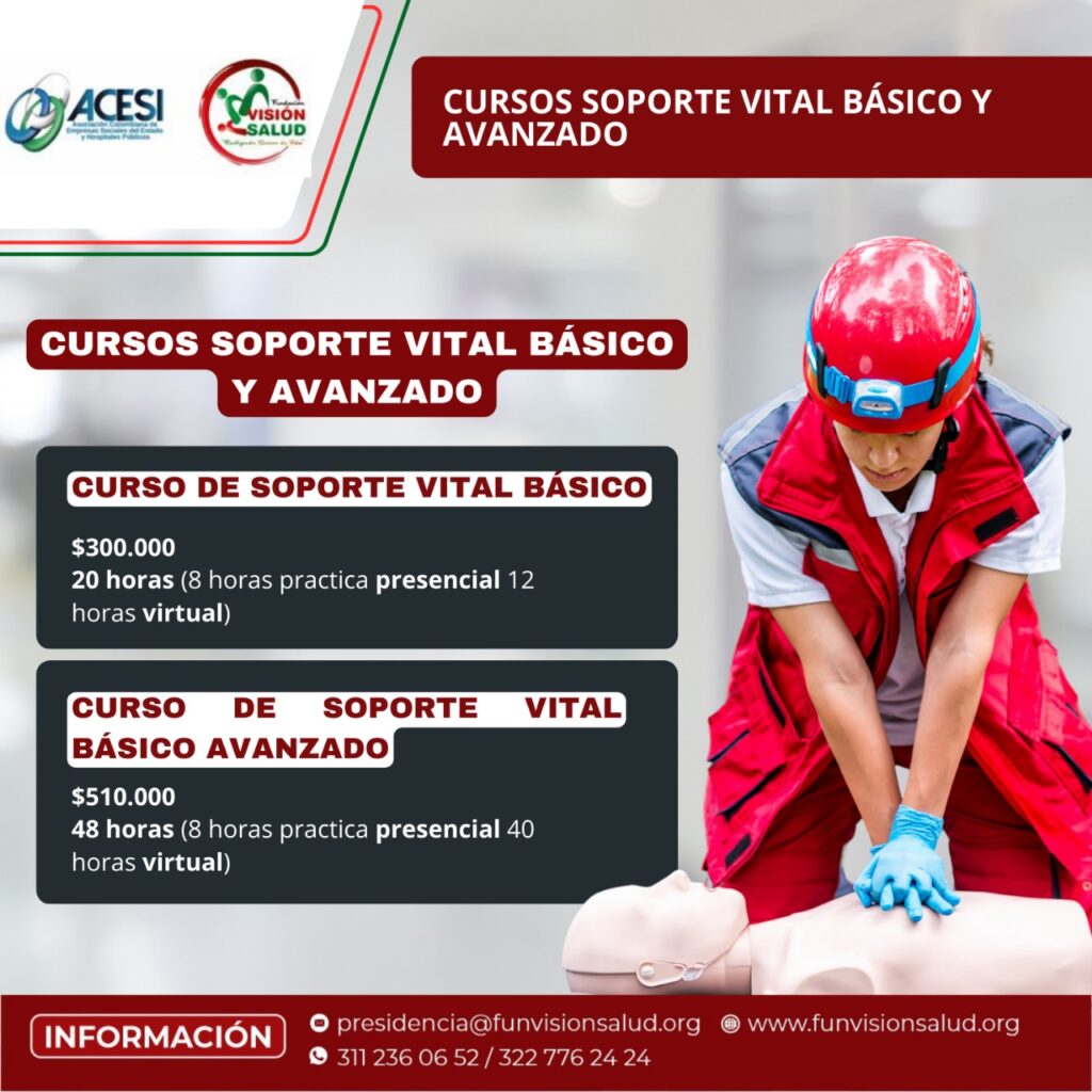 CURSO SOPORTE VITAL BÁSICO Y AVANZADO – Fundacion Visión Salud